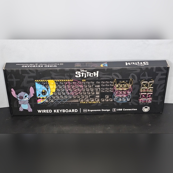 Disney | Computers, Laptops & Parts | Disney Stitch Black Wired ...